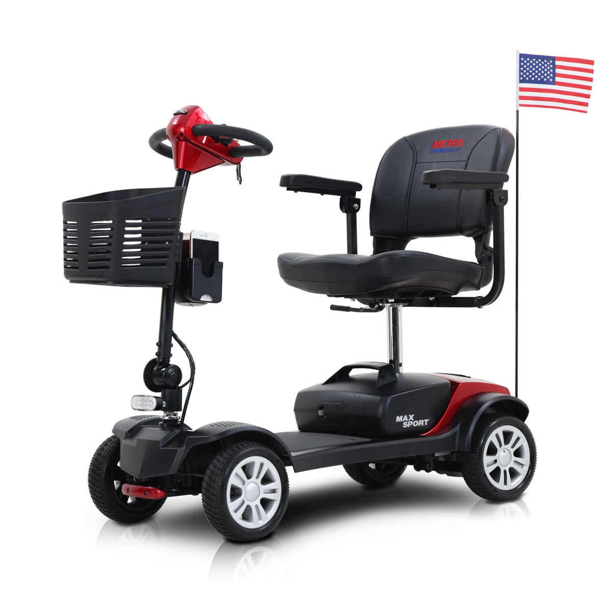 Metro Mobility Light Weighted Foldable 4-Wheel Electric Mobility ...